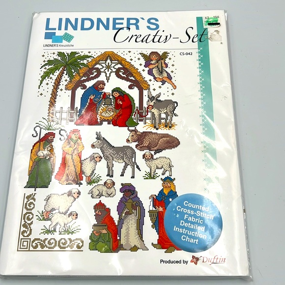 Linder's Duftin | Art | Linders Creativset Christmas Nativity Counted ...